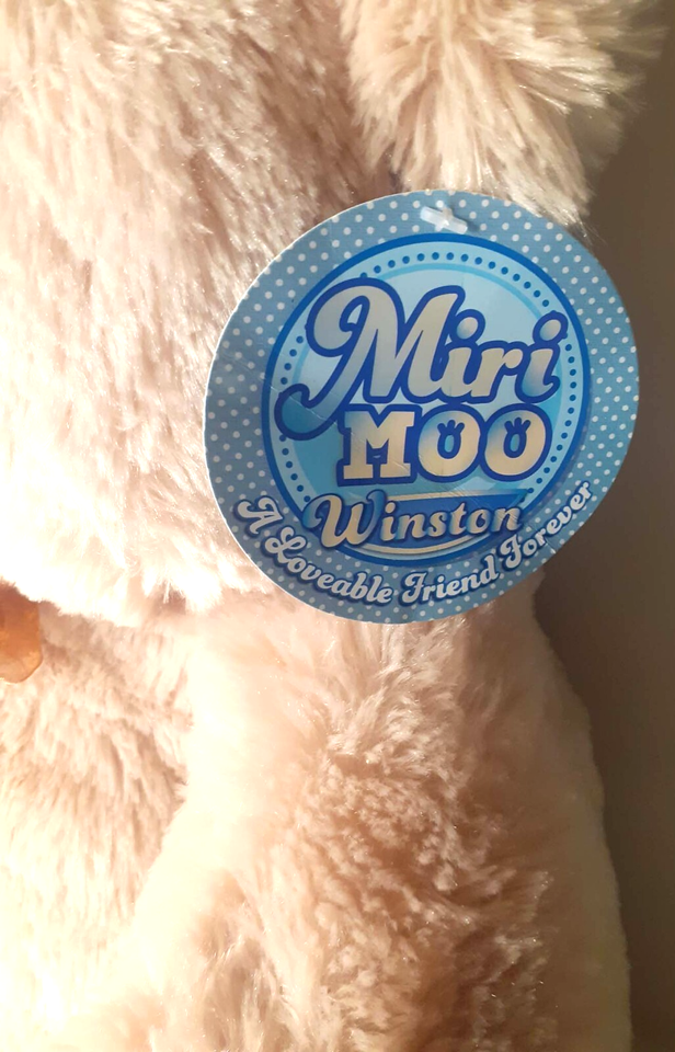 Miri Moo Teddy Bear Winston Brown With Bow Plush Toy With Tags | eBay