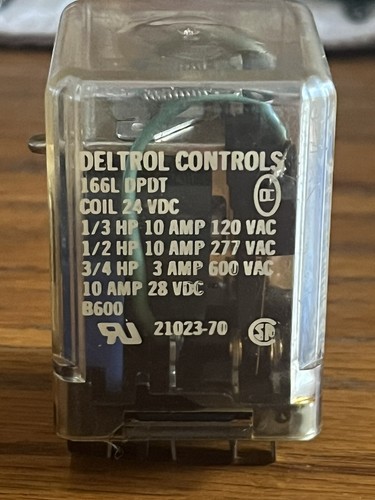 Delta Controls 166Ldpdt Relay 24vdc 3am-10amp Fenwal | eBay