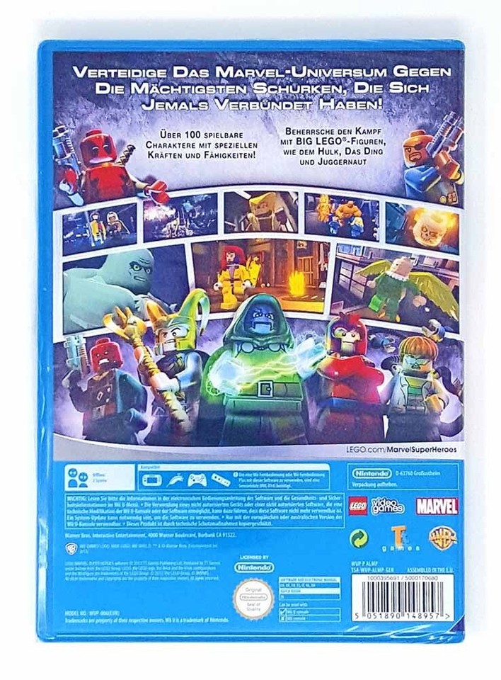 Nintendo Wii U Lego Marvel Super Heroes Video Game Action Adventure ...