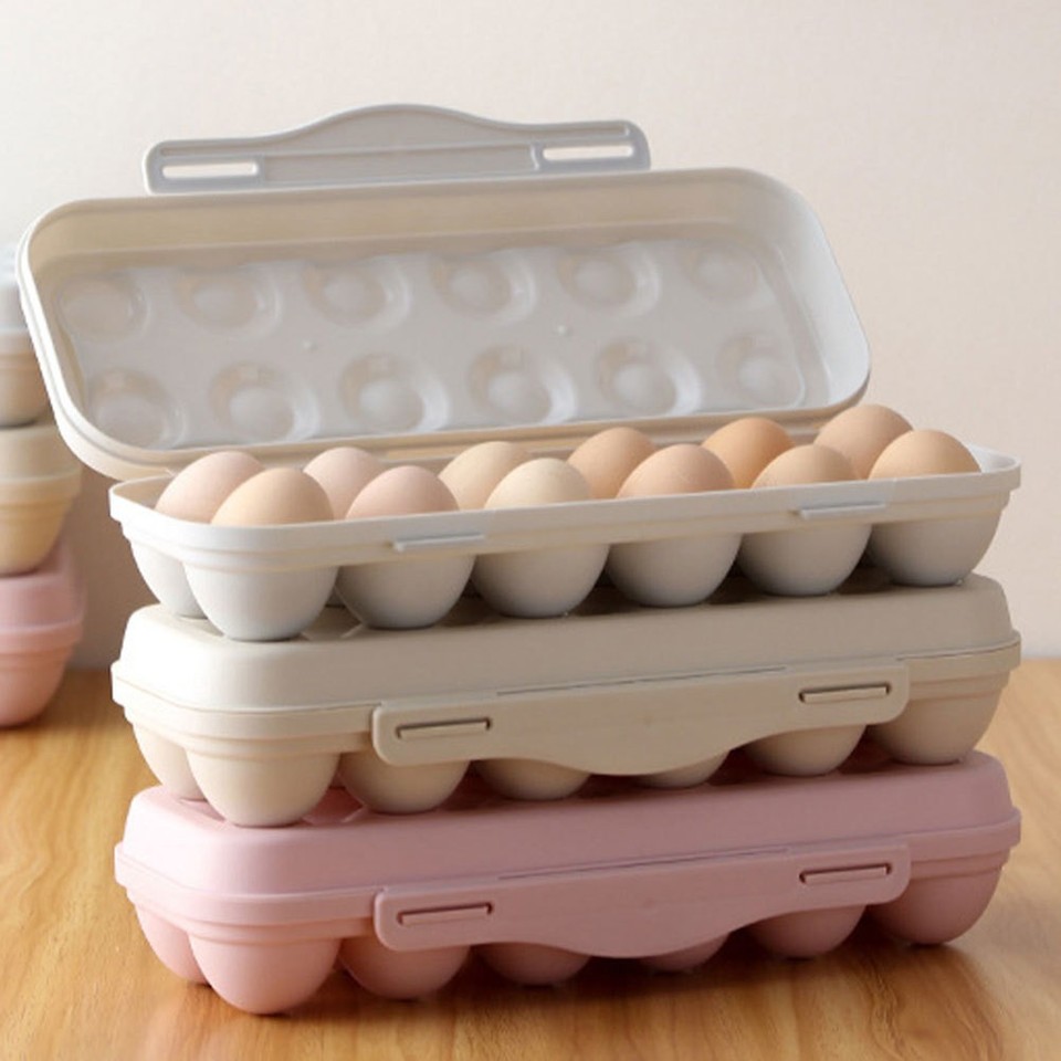 Refrigerator Egg Container Storage One Dozen Holder for Fridge Rack ...