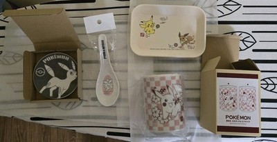 Pokemon Center Items [Cup, Spoon, Plate, Tray] Pikachu/Togepi/Umbreon ...