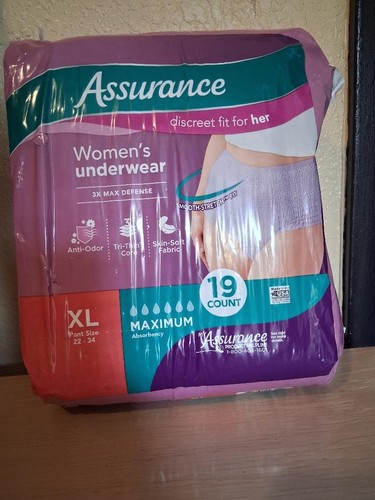 Assurance Maximum Absorbency Underwear, Women's, XL, 19 Count (Pant ...