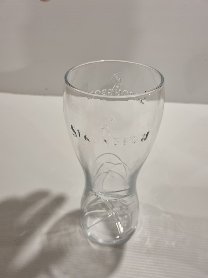 Strongbow UK Pint Glass 3D Embossed Collectible Barware Beer Lager ...
