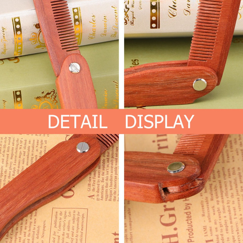 Travel Hair Comb Hairdressing Comb Wood Beard Comb No Static Hair Comb ...