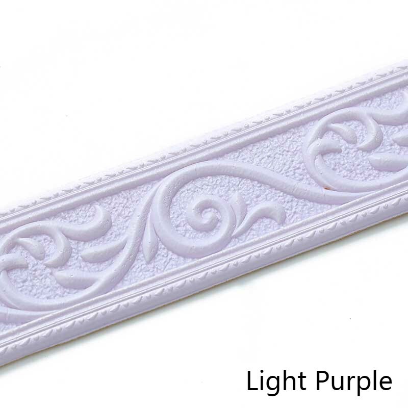 Self Adhesive Wall Skirting Border 3D Floral Wallpaper Ceiling Edge ...