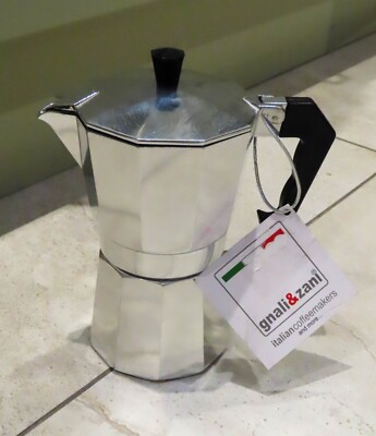Gnali&Zani Italian Brand Espresso Stove Top Coffee Maker Aluminium Moka ...