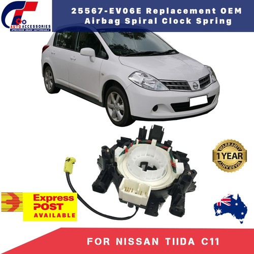 New Clock Spring Replacement For Nissan Tiida 25567-EV06E RH 2yr ...