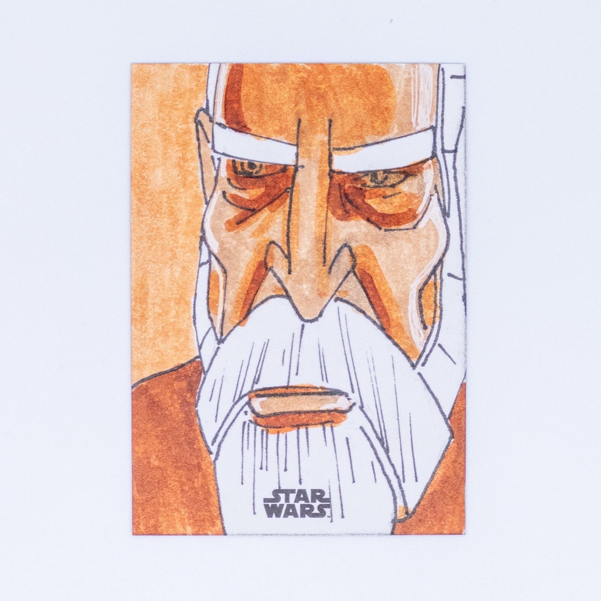 Count Dooku Clone Wars Drawings Sketch Card Art COUNT DOOKU Star Wars