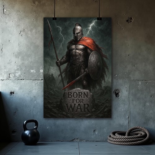 Spartan Motivational Poster - Gym Workout Inspirational Art | eBay
