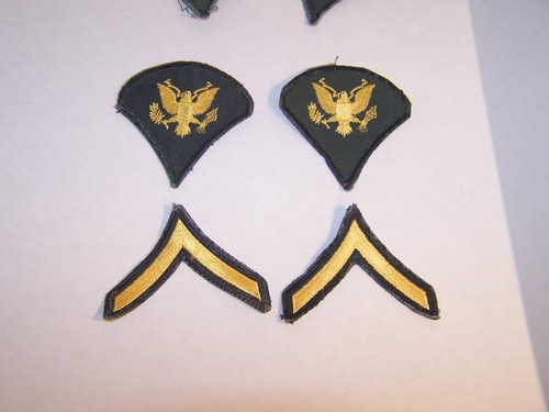 Vietnam War Spec4 and PFC patches, pre-1966. One pair each. | eBay