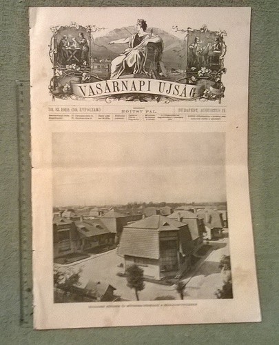 1912 Baksay Sándor VASARNAPI UJSAG magazine Hungary gróf Ráday Gedeon ...