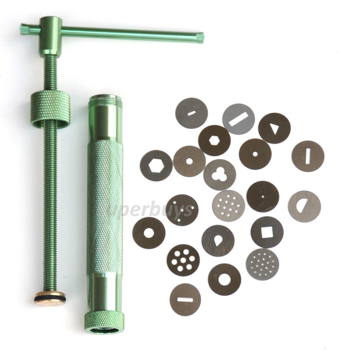 Pro 20 Disc Extruder Gun Cake Decorating Piping Icing Sugar Clay ...