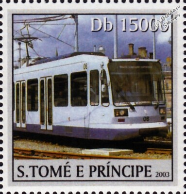 SHEFFIELD SUPERTRAM 08/108 Light Rail Tram Street Car Stamp (2003) | eBay