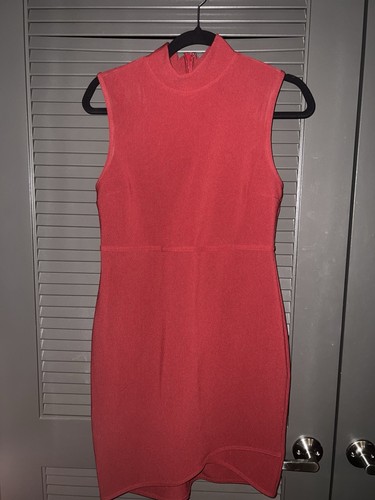 Express Red Sleeveless Bodycon Mini Dress Size M | eBay