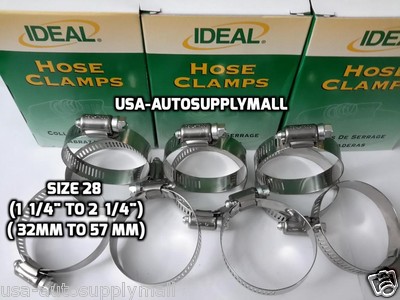50 X pcs IDEAL- Tridon Hose Clamps, Abrazaderas Size 28 (32 to 57mm ...