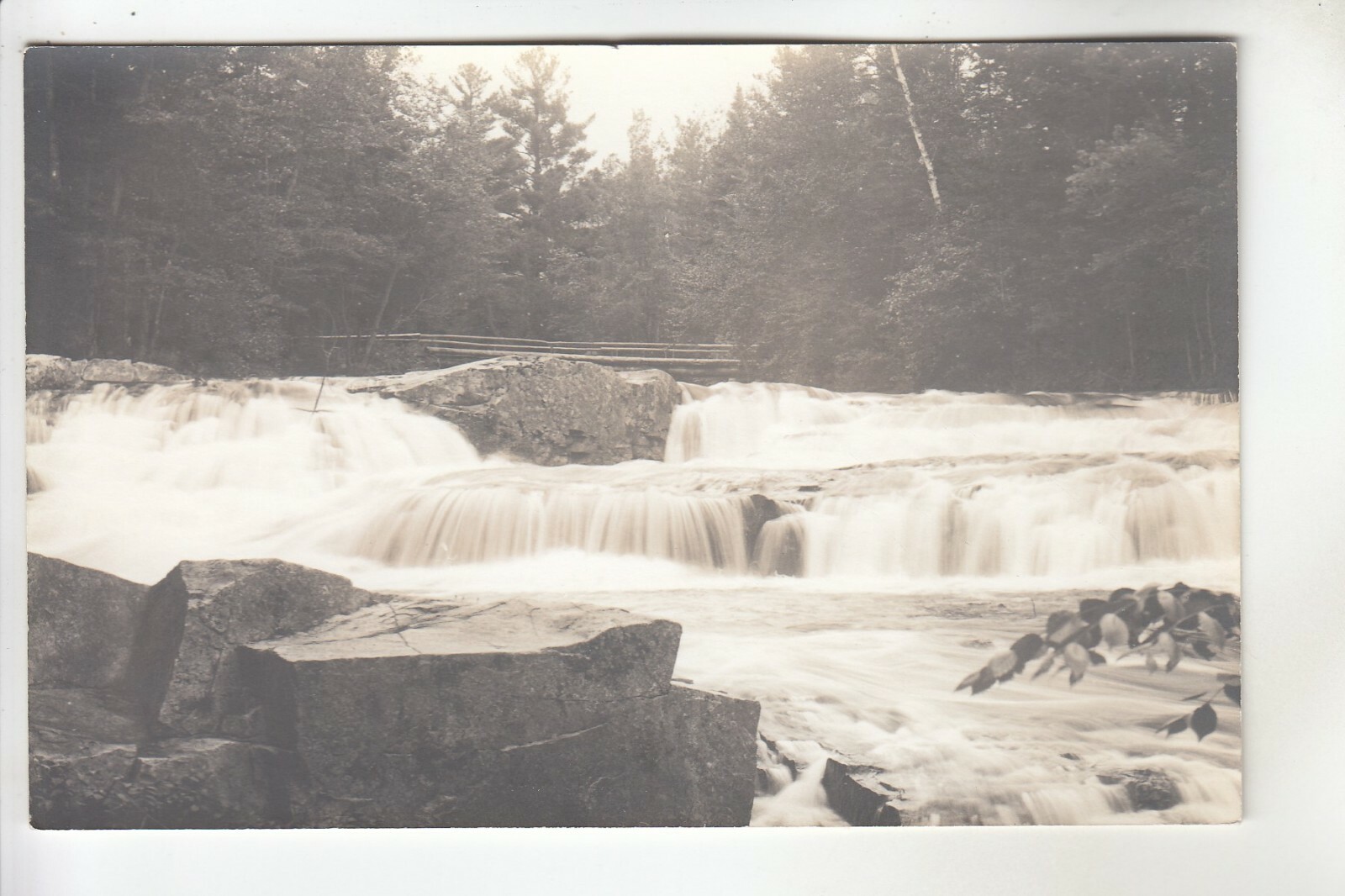 Bicknell Real Photo Postcard Jackson Falls Wildcat River Intervale NH ...