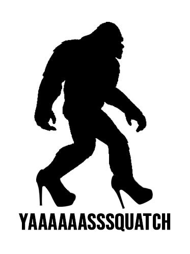 YAAAASSQUATCH Sticker Decal Funny Meme Yasquatch Sasquatch Choose Style ...