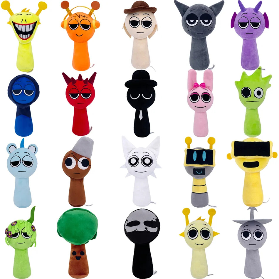 20Pcs Sprunki Toys Incredibox Plush Doll Game Pillow Kids Gift Stuffed ...