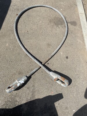 Military FV432/AFV Super heavy duty steel wire tow rope 1” Thick and 4 ...