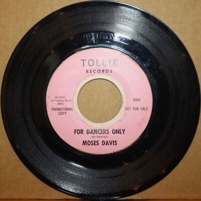 MOSES DAVIS Mose's Groove *FOR DANCER'S ONLY* Northern 45 on TOLLIE ...