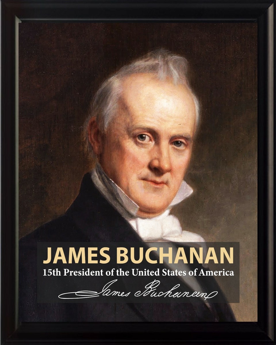 James Buchanan 15th President Posterazzi James Buchanan 1791 To 1868