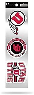 Utah Utes 3 Piece Retro Spirit Decals Premium Throwback Stickers | eBay