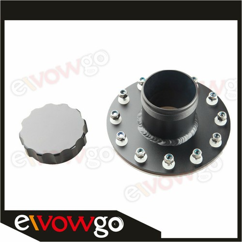 Anodized Black Aluminum Fuel Cell Fast Fill Filler Neck 12 Bolt Flange ...