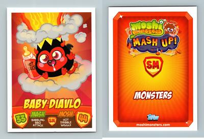 Baby Diavlo - Moshi Monsters Mash Up! Series 2 Topps 2011 Trading Card ...