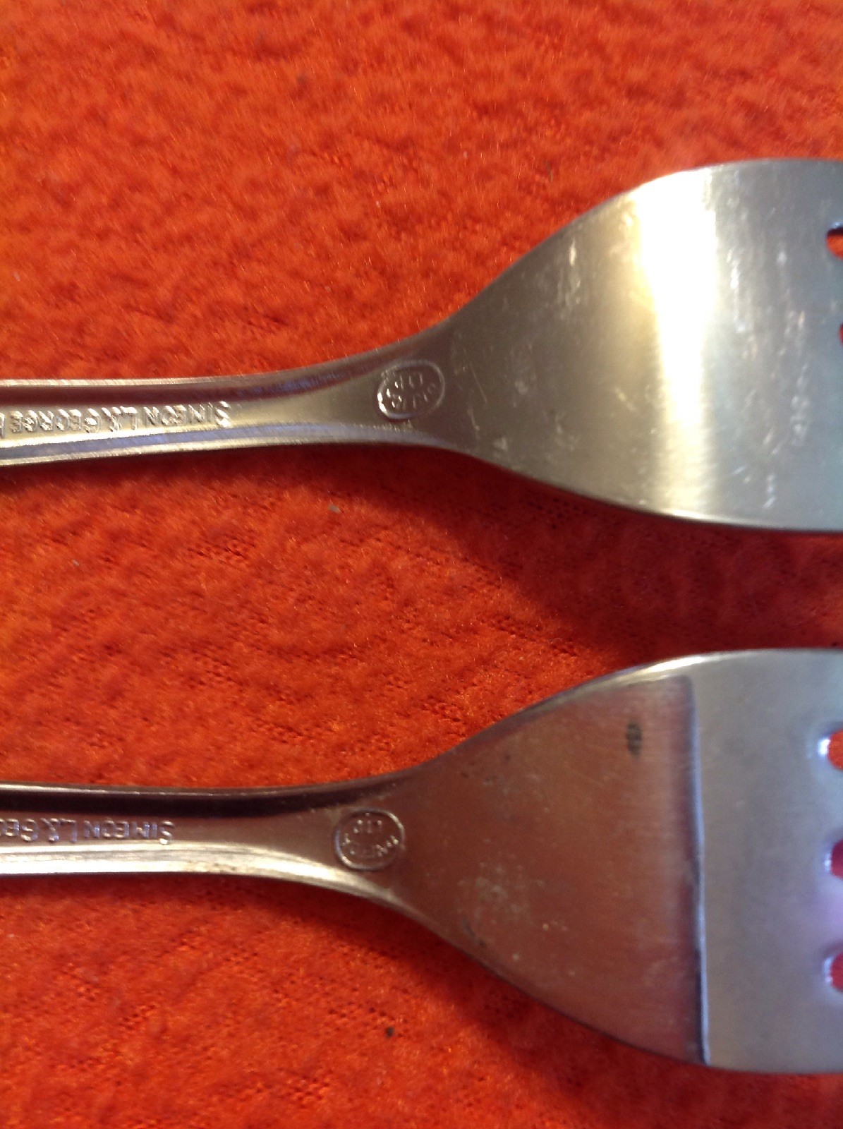 Simeon & George Rogers Co. - Vintage Stainless Steel 6 3/4" Forks - Lot ...