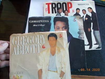 3 Pic Sleeve 45 RPM Records Gregory Abbott, George Pettus, Troop | eBay