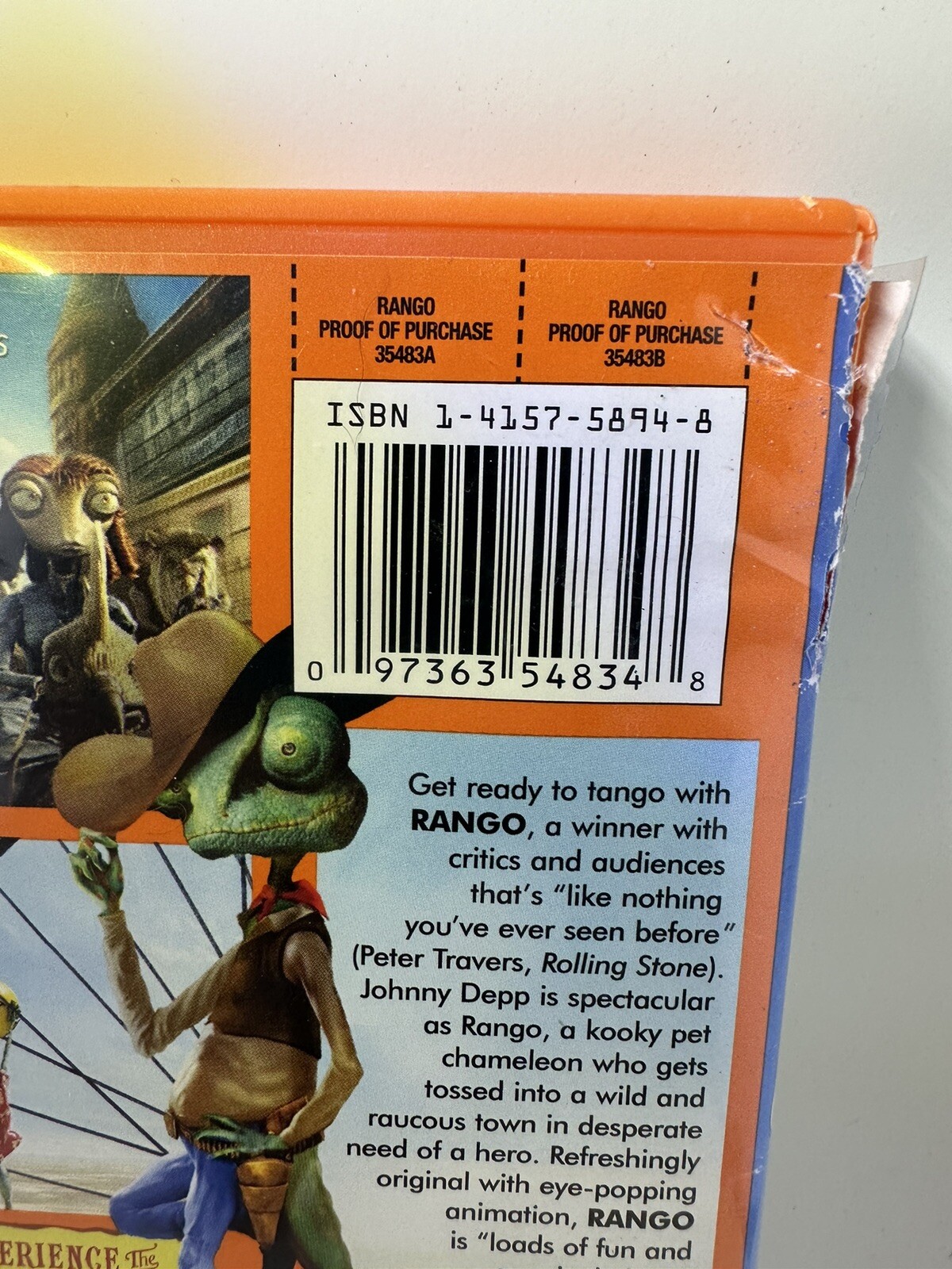 Rango DVD Johnny Depp Timothy Olyphant Nickelodeon Movies 97363548348 ...