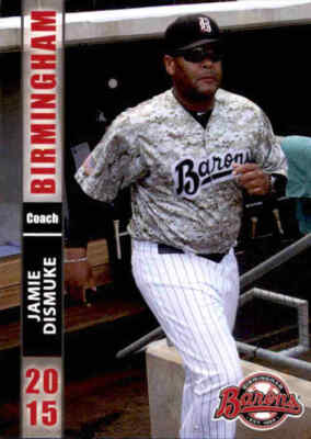 2015 Birmingham Barons Grandstand #8 Jamie Dismuke Chattanooga ...