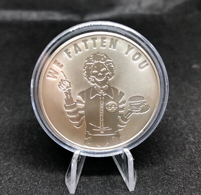 2016 1oz silver BU We Fatten You Pyramid of Power #3 COA 708/1300 ...