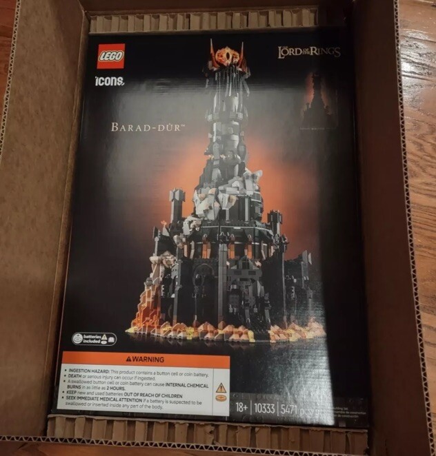 Lego 10333 Icons Lord of the Rings Barad-Dur 5471 pcs Sealed In Box ...