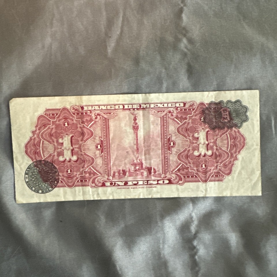 Mexico 1 Peso Circulated Banknote 1957 Series GY | eBay