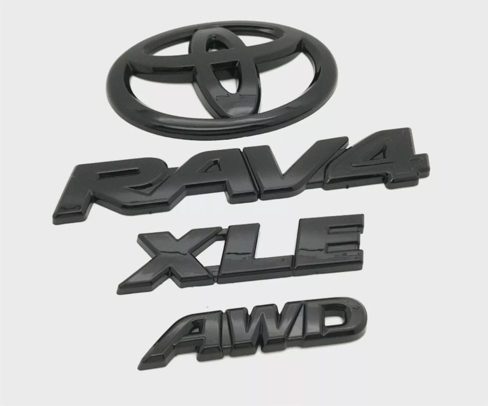 Overlays NEW 2019-2025 Toyota Rav4 XLE AWD Hybrid Gloss Blackout ...