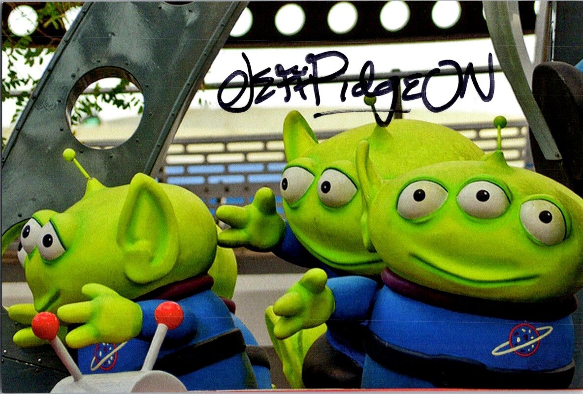 JEFF PIDGEON Hand Signed Autograph 4x6 Photo TOY STORY 2 ALIENS VOICE ...