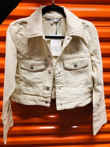 Zara Wide Cuff Jean Denim Jacket, XS, NWT | eBay