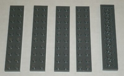 LEGO NEW 2x10 Dark Stone Grey Plate (5x) 4210678 Brick 3832 | eBay