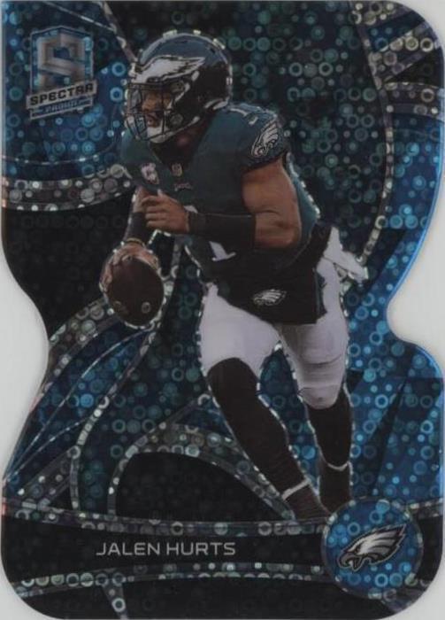 2022 Panini Spectra - Jalen Hurts #73 Neon Blue Prizm Die-Cut /50 for ...