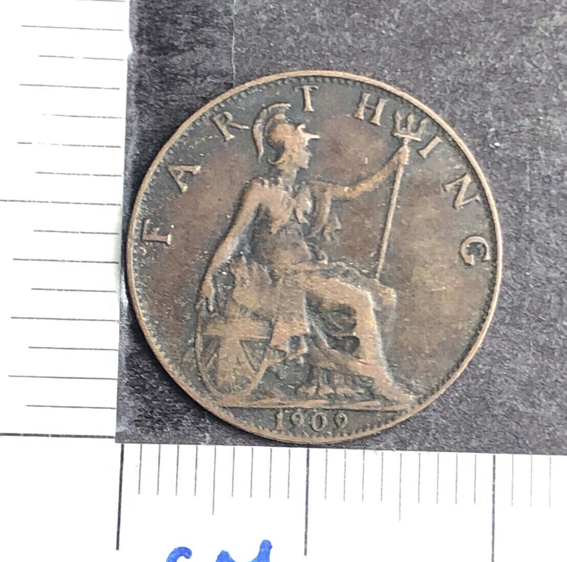 Great Britain Farthing, 1909, Victoria DG Britt Reg FD Foreign Coin | eBay