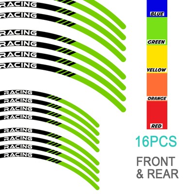 Green P03B 21" 18" MX Dirt Bike Wheel Sticker For TM Racing 530EN ...