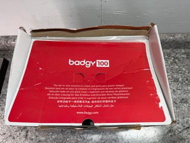 Badgy 100 Red USB Card Printer – Single-Sided Dye Sublimation ...