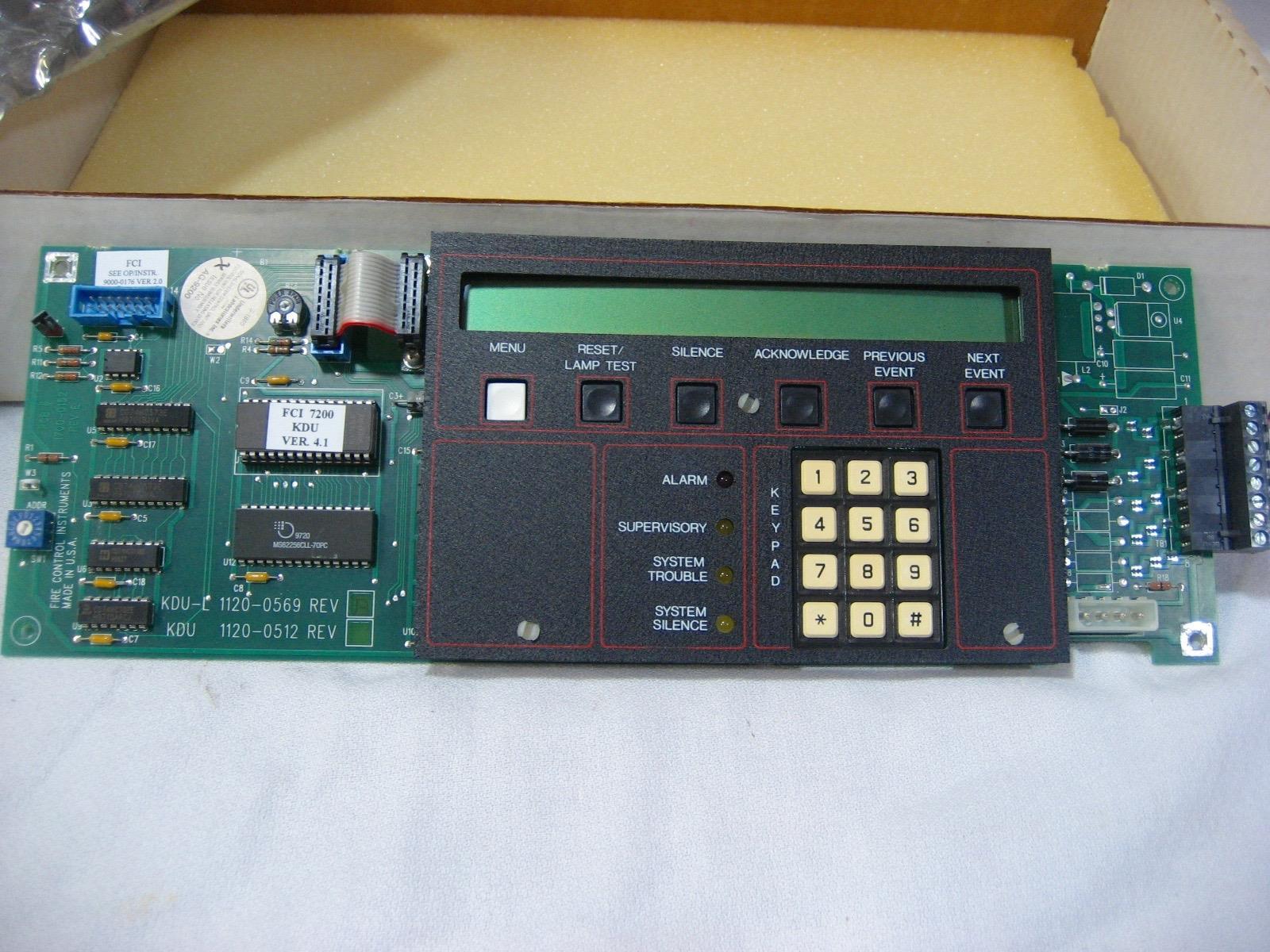 FCI 7200 KDU-L 1120-0569 1120-0512 1100-0365 KDU Remote Keyboard ...