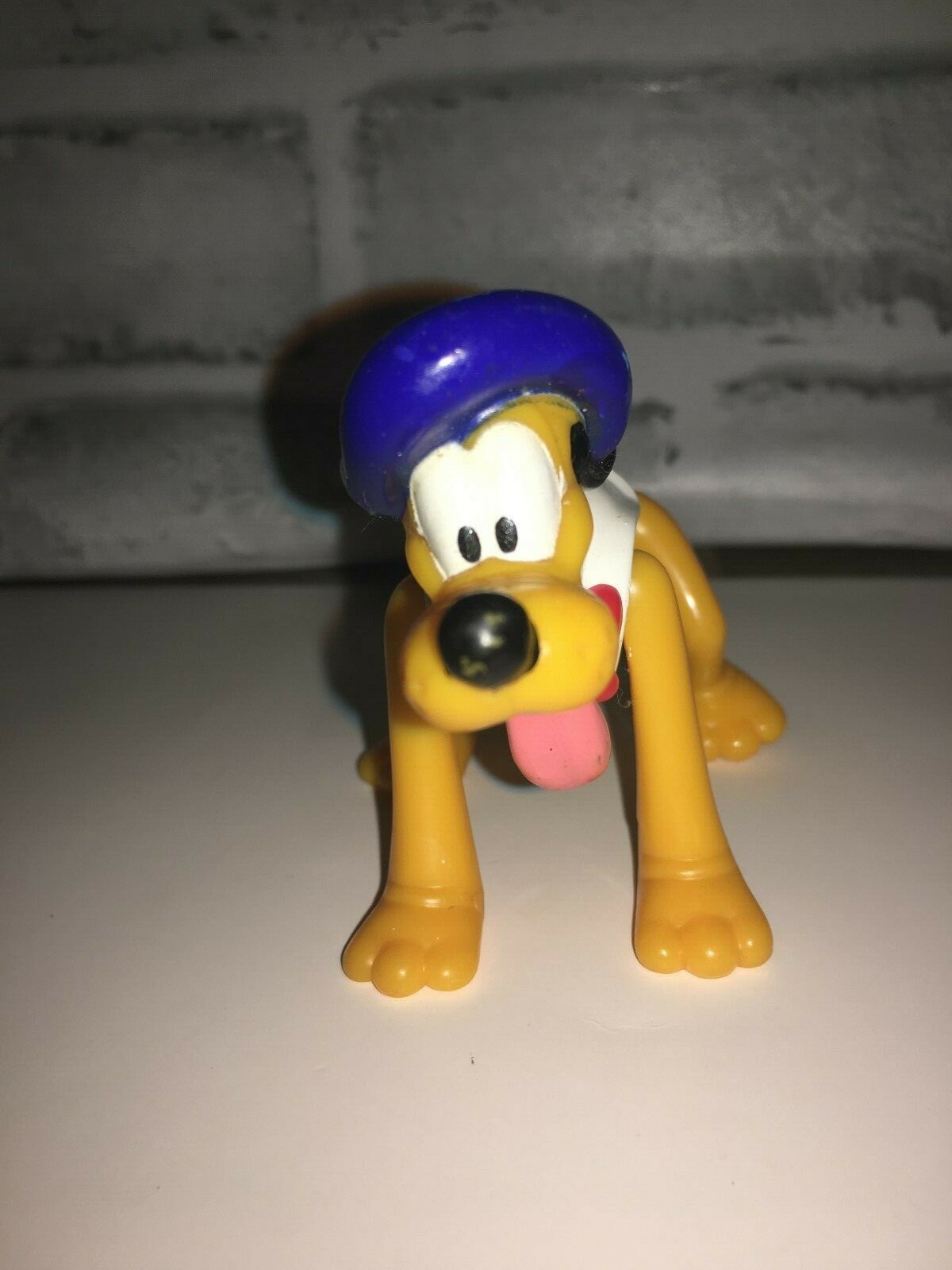 VINTAGE DISNEY PLUTO FIGURINE PLUTO CAKE TOPPER MOVEABLE ARMS LEGS BLUE ...