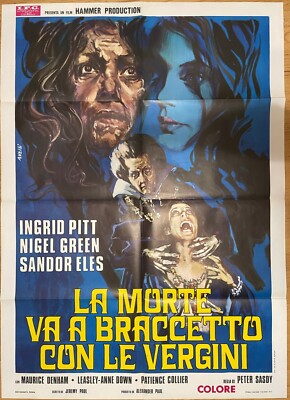 Countess Dracula original Italian Hammer horror movie poster Ingrid ...