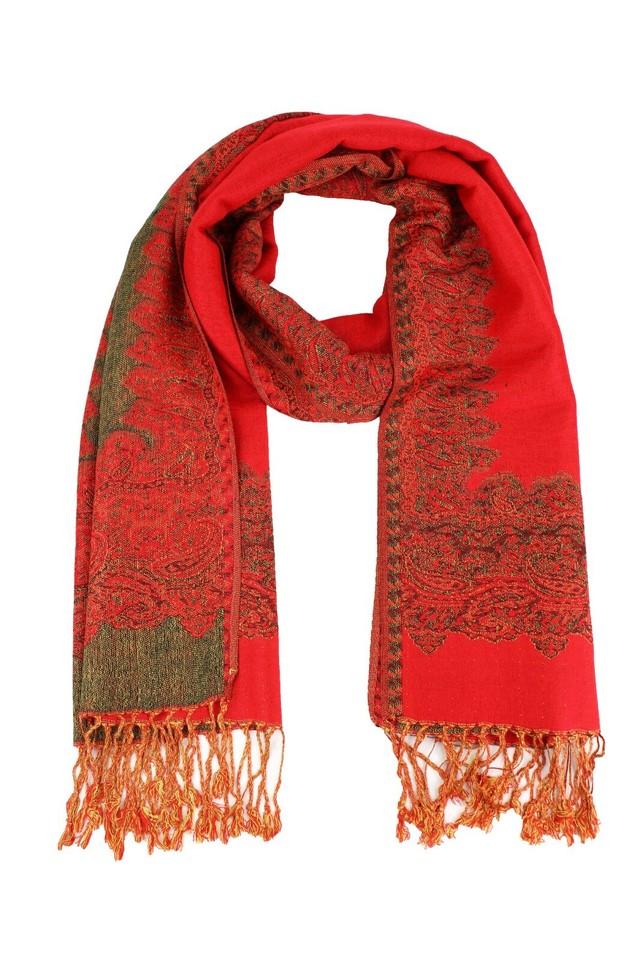 US-SELLER New Reversible Border Paisley Pash, Scarf Shawl Wrap Elegant ...