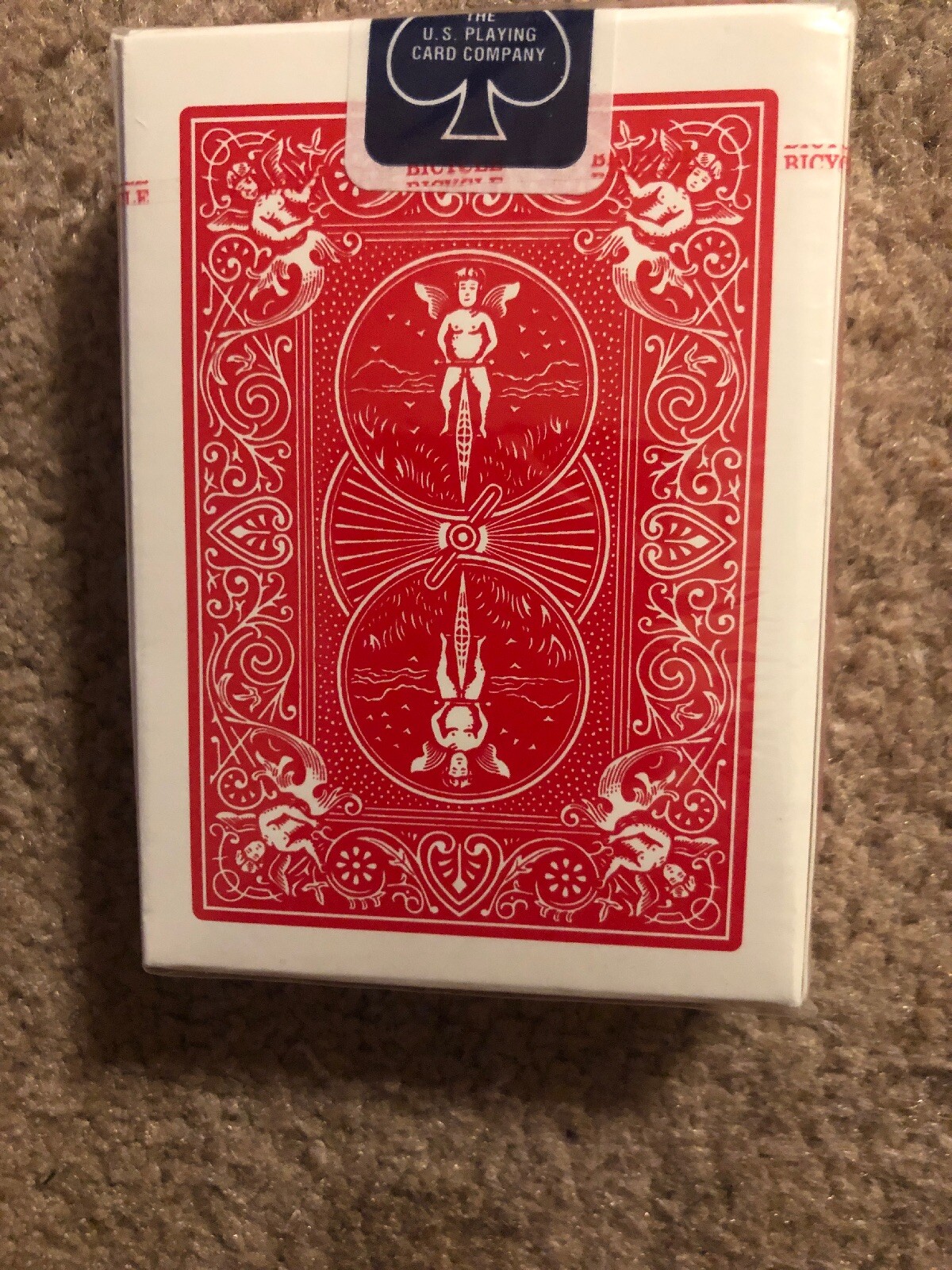 Bicycle Rider Back Poker 808 Single Deck Red Playing Cards Texas Hold ...