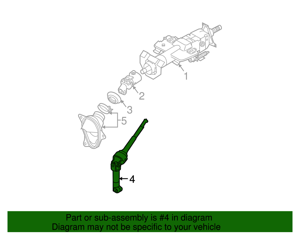 Genuine Nissan Lower Shaft 48080-CA00A | eBay