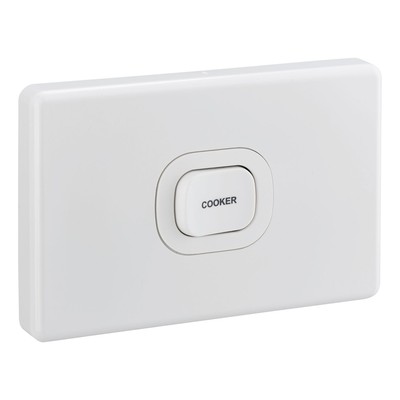 Clipsal Classic C2000 Series Switch Assembled Cooker Horizontal Double ...